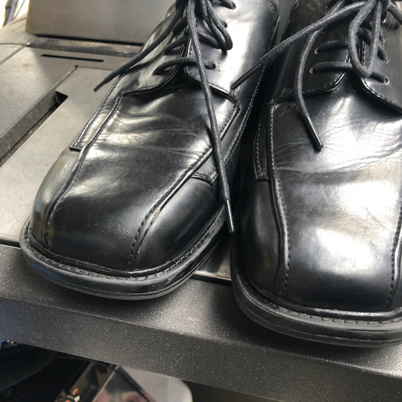 Soft Stags | Shoes | Soft Stags Serano Mens Black Leather Dress Shoes ...